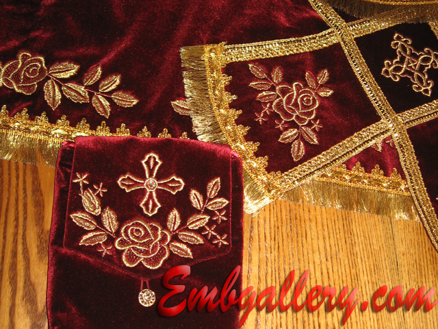 "Дароносица с розой" | Machine embroidery design